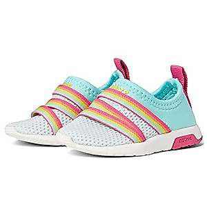 Native Shoes Kids Pheonix Sugarlite Sneakers for Toddler - Man-Made Upper with Cushioned Insole, Slide Closure, and OutsoleSherbert Blue/Shell White/Hollywood Pink 10 Toddler M