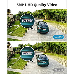 AOSU Security Cameras Wireless Outdoor, 5MP Ultra HD Wireless Security Camera System, 2 Camera kit with 166° Wide Angle, 240-Day Battery Life,Spotlight Camera, 32G Local Storage, No Monthly Fee