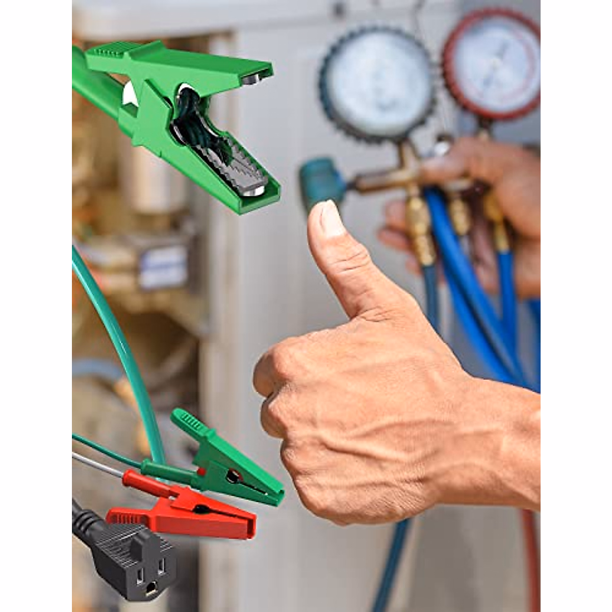 HVAC Adaptor Cord, Replacement Hvac Heavy Adaptor Cord Power Extension Tool for Residential HVAC Technicians, HVAC Training and Job, Apply to Vacuum Pumps,Breaker Finder(69411, RT250, ET300 and ET310)