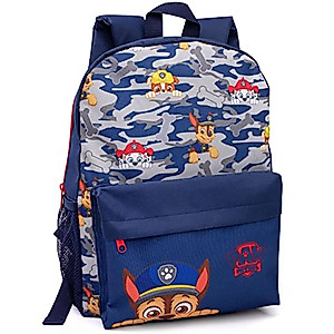 Paw Patrol Backpack Set Kids 4 Piece Camo Lunch Box Water Bottle Pencil Case