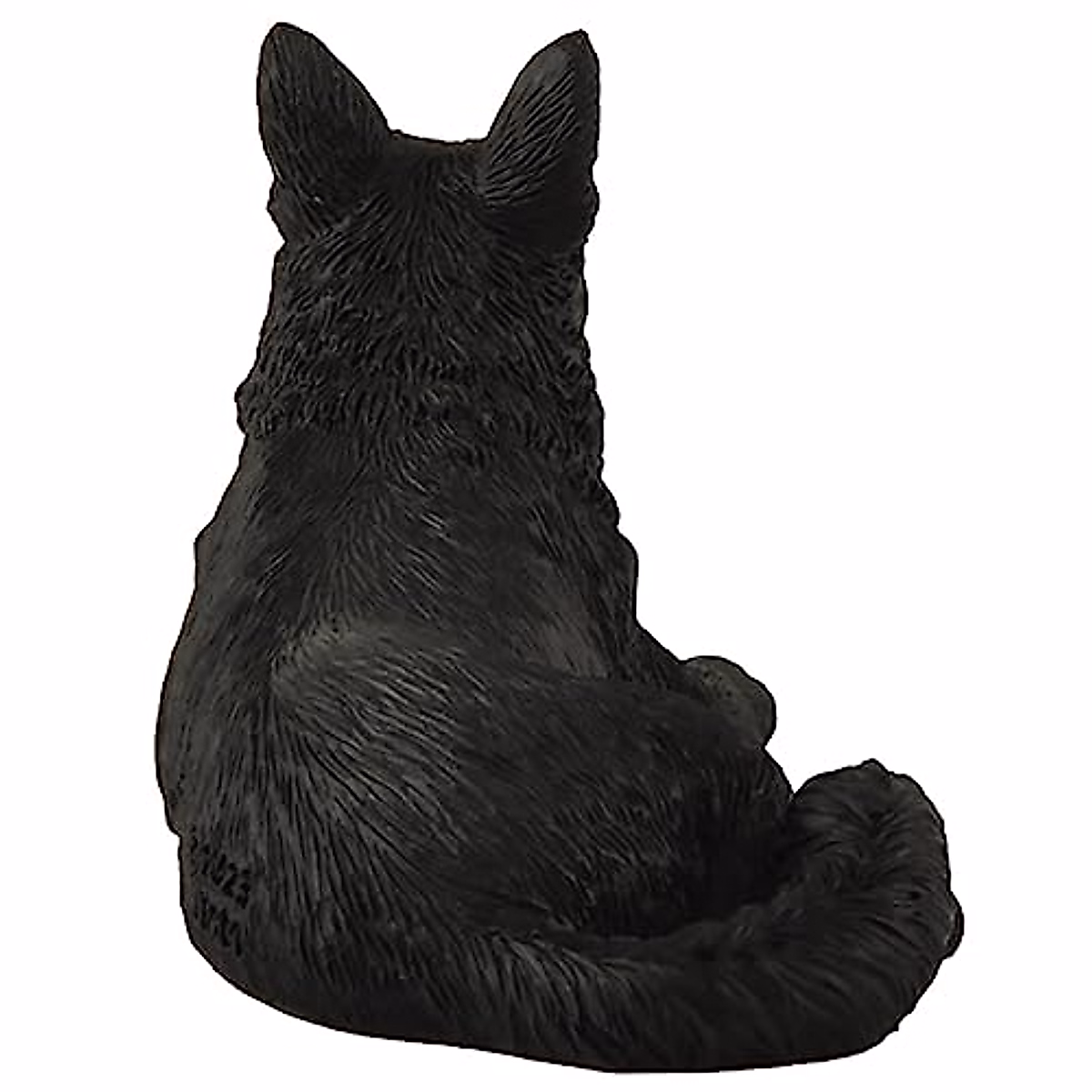 JFSM INC. 4" Mini Black German Shepherd Figurine - Black German Shepherd Gifts, Gifts for German Shepherd Lovers, Black German Shepherd Decor