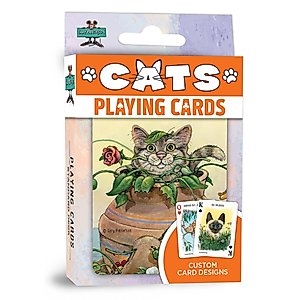MasterPieces Officially Licensed Cats Playing Cards - 54 Card Deck for Adults