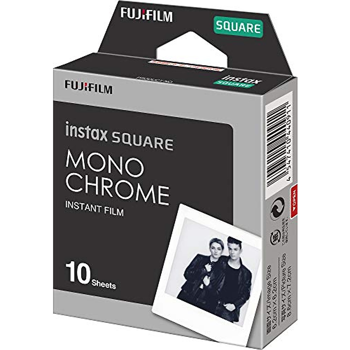 Fujifilm Instax Square Monochrome Film - 10 Exposures (16671332)