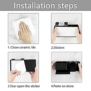 ADORILA Hair Dryer Holder Wall Mounted, Hair Blow Dryer Holder for Bathroom, Aluminum Alloy Hair Styling Care Tool Organizer with Plug Hook