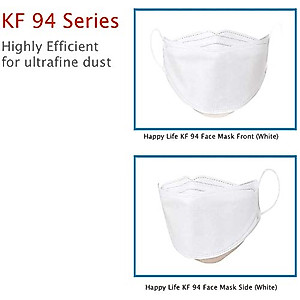 [Pack Of 30] GOODDAY ENGLISH BLACK SMALL Certified KF94 Korean Face Mask Disposable Comfortable Kids Face Mask, Youth Age 5-11, Small Size By Happy Life