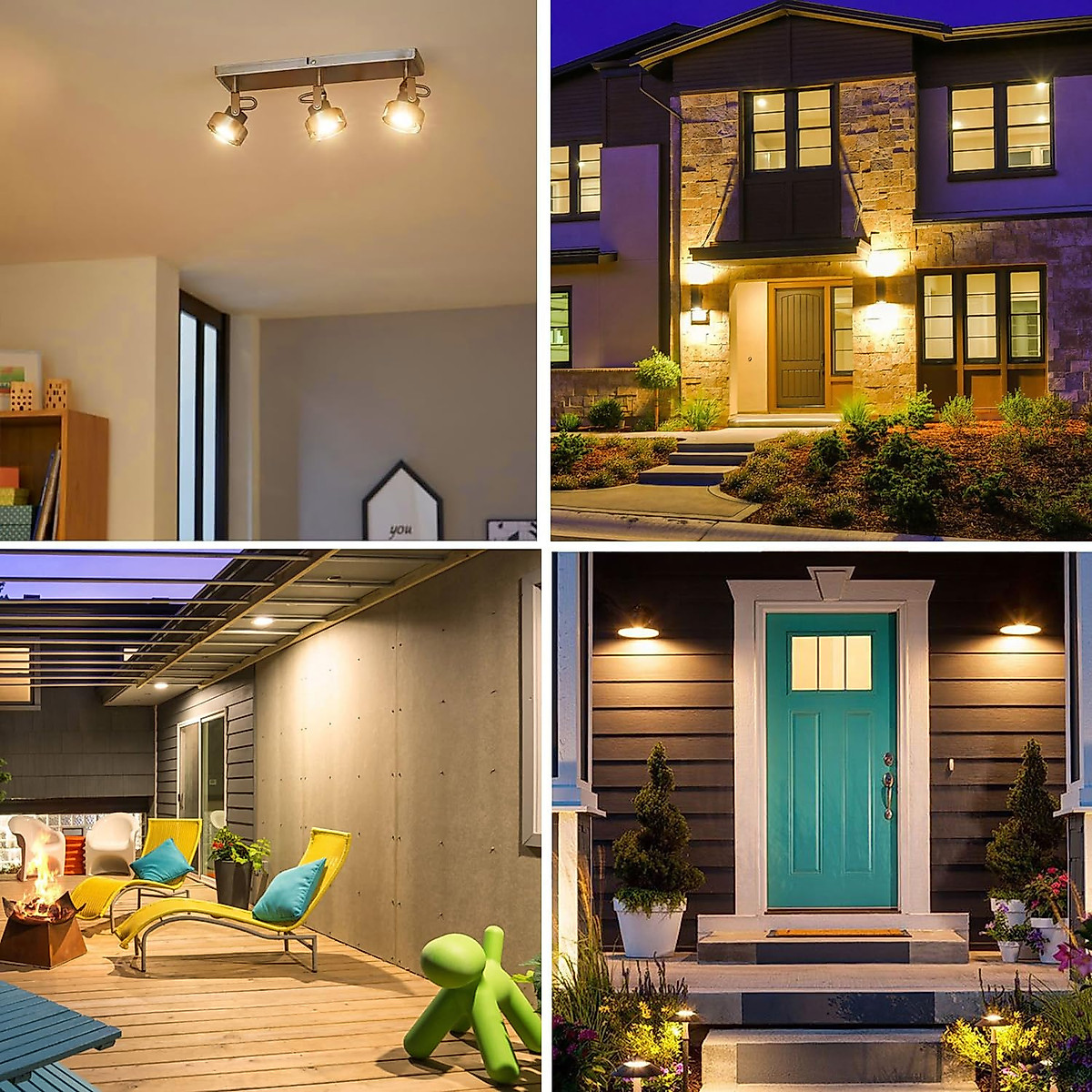 Nioclerce PAR30 Long Neck Halogen 75W 120V - 6 Pack PAR30 75W 120V Flood Bulb E26 Base, PAR30 Dimmable Warm White 2800K, High Output 800LM 75W PAR30 Halogen Bulb for Tracking Light, Recessed Light