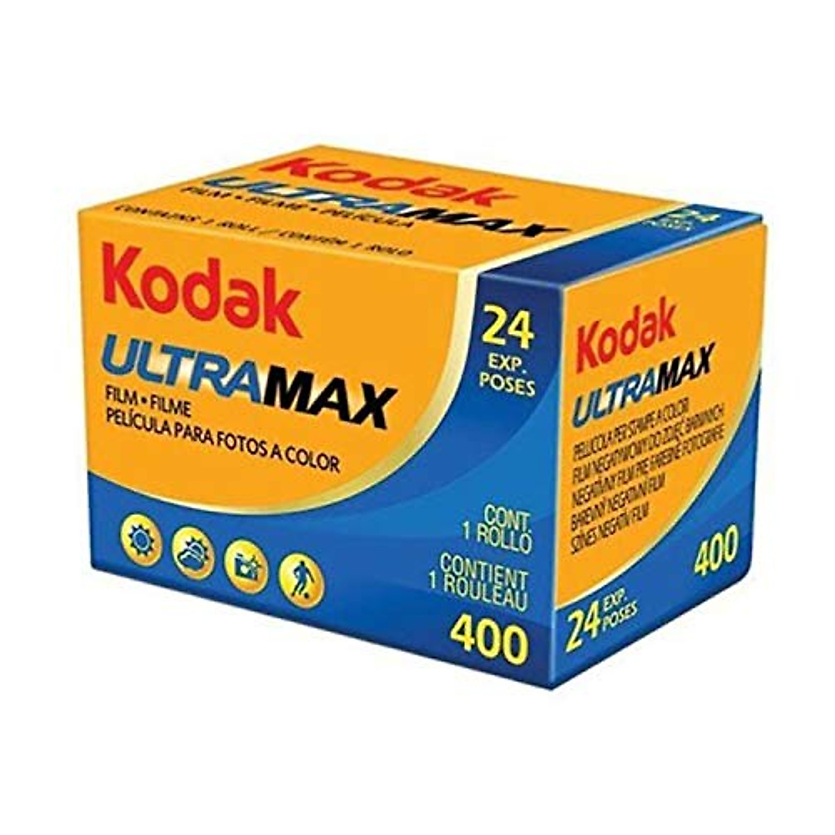 Kodak Ultramax 400 Color Negative Film (ISO 400) 35mm 24-Exposures - 2 Pack (2 Items)