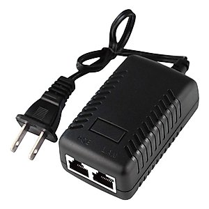 48V POE Injector Adapter Power Supply,10/100Mbps IEEE 802.3af Compliant, for Most Cisco/Polycom/Aastra Phones and More