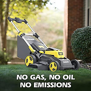 PowerSmart 26-Inch Self-Propelled Lawn Mower, 80V Lithium-Ion Dual-Force Cutting Cordless Lawn Mower with 6.0Ah Battery & Charger