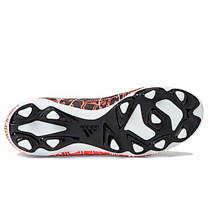 adidas X Speedportal Messi.4 Indoor Soccer Shoe, FTWR White/Core Black/Solar Red, 4.5 US Unisex Big Kid