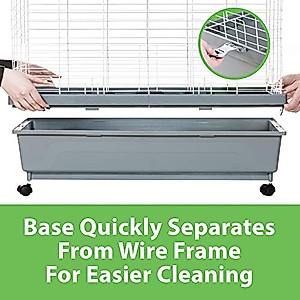 Kaytee Solid Floor Habitat with Casters for Pet Ferrets