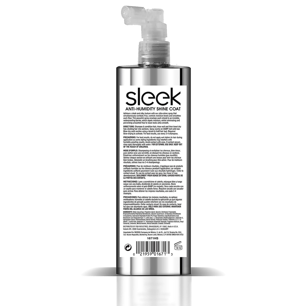 Hair Chemist SLEEK Anti Humidity Shine Coat 8 oz.