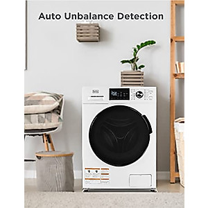 BLACK+DECKER Front Load Washer, 2.7 Cu. Ft. Compact Washing Machine with LED Display & 16 Cycles