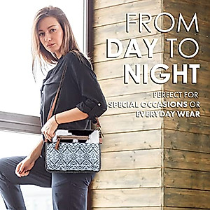 SIXTEASE Crossbody Bag for Women Vintage Style Genuine Leather, Upcycled Canvas, Rug, or Hair On - Cross Body Womens Bags with Inside Zipper Pockets - Fusion Beloved