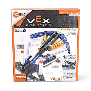 HEXBUG VEX Robotics Crossbow 2.0, STEM Learning, Toys for Kids (Blue/Orange)