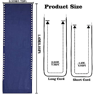 Gravity Chair Replacement Fabric with Bungee Cord Kit, Repair Cloth with Lace for Anti-Gravity Lounge, Mesh Part for Patio Sling Folding Recliner Couch Outdoor Pool Lawn