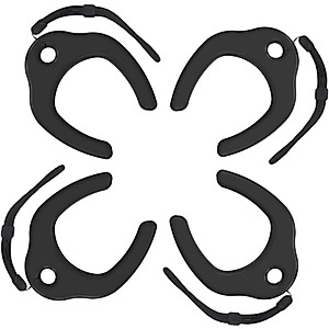 Door Jam (Pack of 4), Tactical First Responder Door Stop for Law Enforcement, Police, Emergency Medical Services and Home Use - Keep Doors from Closing with Soft Urethane Wedge