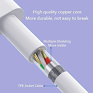 GKW Carplay iPhone Charger Cord 1ft [MFi Certified] Short USB to Lightning Charging Cable for iPhone 14/13/12/11/X/XR/XS Max/8/7/6 Plus, iPad, Aiapot Pro, 12 inch White 1-Pack