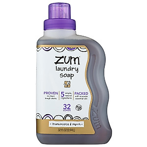 Indigo Wild Zum Clean Laundry Soap, Frankincense and Myrrh, 32 Fluid Ounce