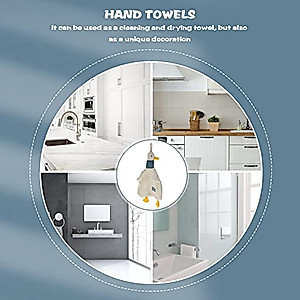 Adorainbow Baby Towels Baby Towels Hanging Hand Towels Cartoon Duck Hand Towels with Hanging Absorbent Coral Fleece Towel for Bathroom Kitchen White Bathroom Hand Towels Bathroom Hand Towels