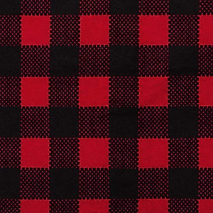 Red and Black Buffalo Check Deluxe Flannel Fitted Crib Sheet-Buffalo Check Print, Cotton Flannel, Red, Black, Fully Elasticized, 10 in Deep Pockets, Fits Standard Crib Mattress 28 in x 52 in