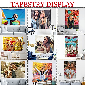 GSHUJBV Custom Wall Tapestry Personalized Image/Logo/Text Custom Tapestry Funny Backdrop Poster for Dormitory，Bedroom (37x29inch Horizontal)