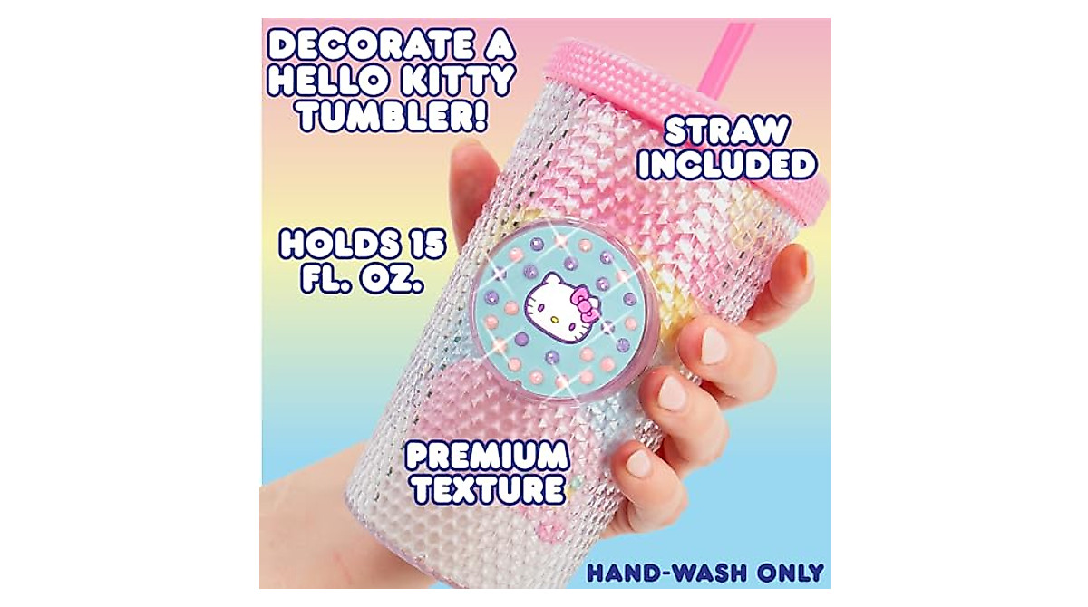 Hello Kitty Glitzy Pop Tumbler - 15oz Sparkling Fun