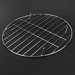 Operitacx 2pcs Stainless Steel Griddle Grilling Accessories BBQ Portable Campfire Grate Hibachi Grill Pizza Ovens for Outside Pizza Grill Practical Steak Grilling Rack Cake Lip Gloss