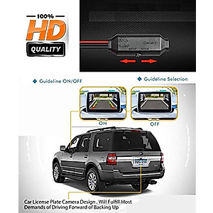 Rear Reversing Backup Camera Rearview License Plate Replacement Camera Night Vision Ip69k Waterproof for VW EOS,Golf V,Passat B7 CC,Golf VI MK6 Passat Tiguan Touareg VW Amarok/Robust Seat Leon Altea
