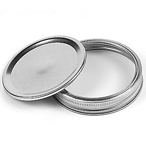 3 Pack Mason Jars 64 oz Wide Mouth with Lid and Band, Half Gallon, Airtight Lids , Clear, Glass (Set of 3)