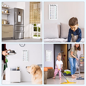 PIQOLA Customized Checklist Board to do List for Kids with Pen DIY Plastic rv Checklist Chore Chart Planner