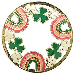 Yankee Candle Large Emerald Isle Jar Candle with a Shamrocks and Rainbows Illuma-Lid Jar Candle Topper