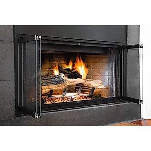 Heatilator Prefab Fireplace Door | Easy to Install | Frame Included | - Fits Models E36, EC36, HB36A, HB36AI Only.