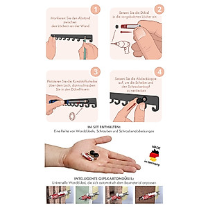 SirHoldeer Key Rack for Wall, Black Key Holder for Wall Decorative, Metal Wall Decor for Office, Hallway, Entryway, Key Hooks Hanging Keys, Small Key Hanger for Wall, Farmhouse Sweet Home Sign