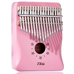 TienClef Kalimba Thumb Piano with Engraved Notes Finger Piano Portable Musical Instrument (Pink)
