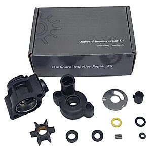 GHmarine 70941A3 Water Pump Impeller Kit for Mercury MerCruiser Force Outboards 2 Stroke 4-9.8 HP 46-70941A3 Sierra 18-3446