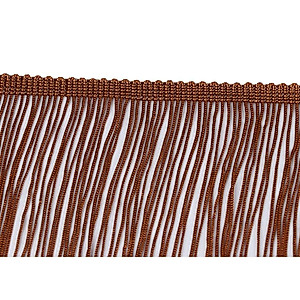 Heartwish268 Fringe Trim Lace Polyerter Fibre Tassel 6inch Wide 10 Yards Long for Clothes Accessories Latin Wedding Dress DIY Lamp Shade Decoration Coffee