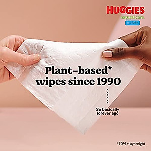 Huggies Natural Care Refreshing Baby Wipes, Hypoallergenic, Scented, 6 Flip-Top Packs (288 Wipes Total)