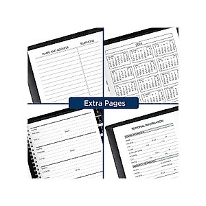 2024-2025 AT-A-GLANCE 3.5-inch x 6-inch Monthly Planner, Black (70-064-05-24)