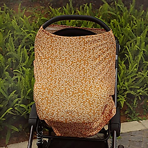 Hooyax Infant Car Seat Cover for Mom Baby, 6 in 1 Multi-Use Cover for Nursing, Breastfeeding, Carrier, Stroller, High Chair, Shopping Cart Lounger Canopy Ultra Soft and Stretchy