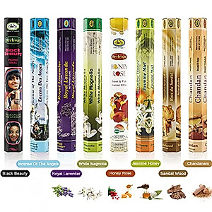 NOSTOSON Incense Sticks, 160 Satya Incense Sticks Gift Set for Smudging and Home Fragrance