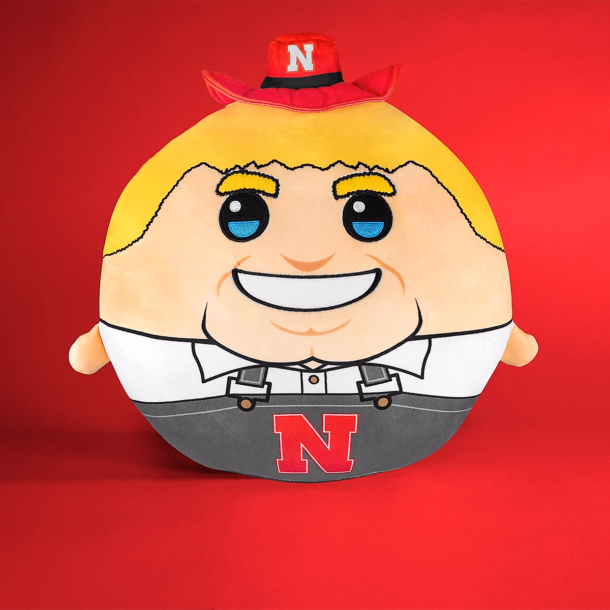 Bleacher Creatures Sleep Squad Nebraska Huskers Herbie 12" Mascot Kiri Cloud Pillow Plushie - Official Collegiate Plush