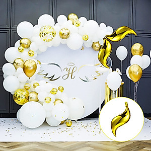 10 Pieces Mermaid Tail Balloons 24 Inches Large Curve Foil Balloon Mermaid Tail Foil Balloons Mermaid Tail Balloon Party Supplies for Birthday Baby Shower Wedding, Purple, Blue, Gold, Silver, Rose Red