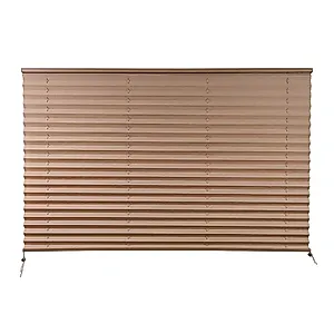 Camper Comfort 50" X 32" Cappuccino RV Pleated Shade | Camper Blinds | RV Privacy Blinds | RV Solar Shade| Motor-Coach Shades