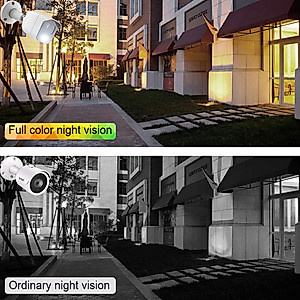 honic 24/7 Full-Color 5MP HD TVI/AHD Wide Angle Analog CCTV Camera, Indoor Outdoor Color Night Vision Waterproof Bullet Security Surveillance Camera