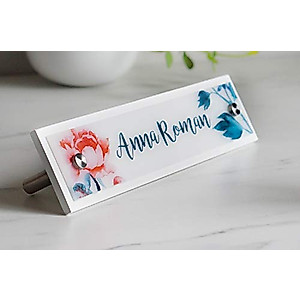 Desk Name Plate Plaque Personalized with your Name and Title 10 x 2.5 in
