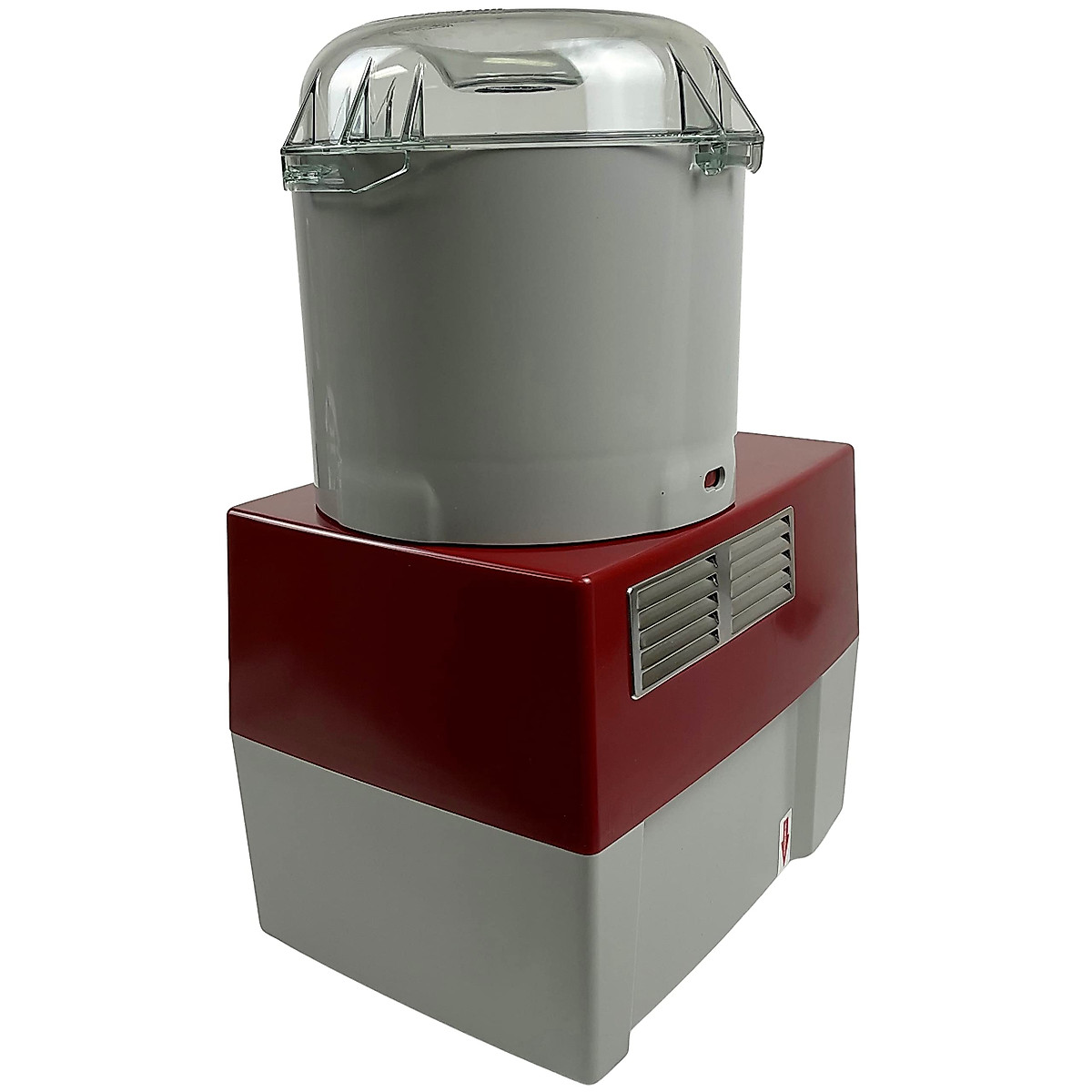 Robot Coupe R2B Food Processor Cutter/Mixer, 3-Quart Batch Bowl, Polycarbonate, 1 HP, 120v, Gray, Red, and Clear