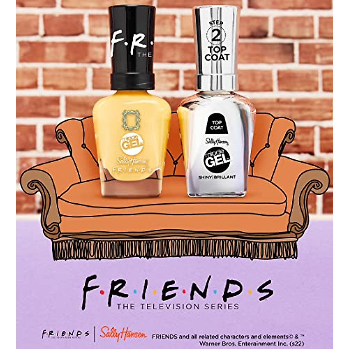 Sally Hansen Miracle Gel Friends Collection, Nail Polish, Yellow Taxi, 0.5 fl oz