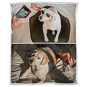 Customized Blanket Unique Gift, Personalized Photo Throws Blanket for Kids or Adults, Custom Photo Blanket for Christmas, Birthday Gifts, Put Your Photo on a Plush Blankets 40x50 inch, 1 Photos