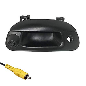 Master Tailgaters Black Tailgate Handle with Backup Camera Replacement for Ford F150 F250 F350 F450 F550 (1997-2007) | IP68 Waterproof | HD Camera | Parking Grid Lines Available | Easy to Install